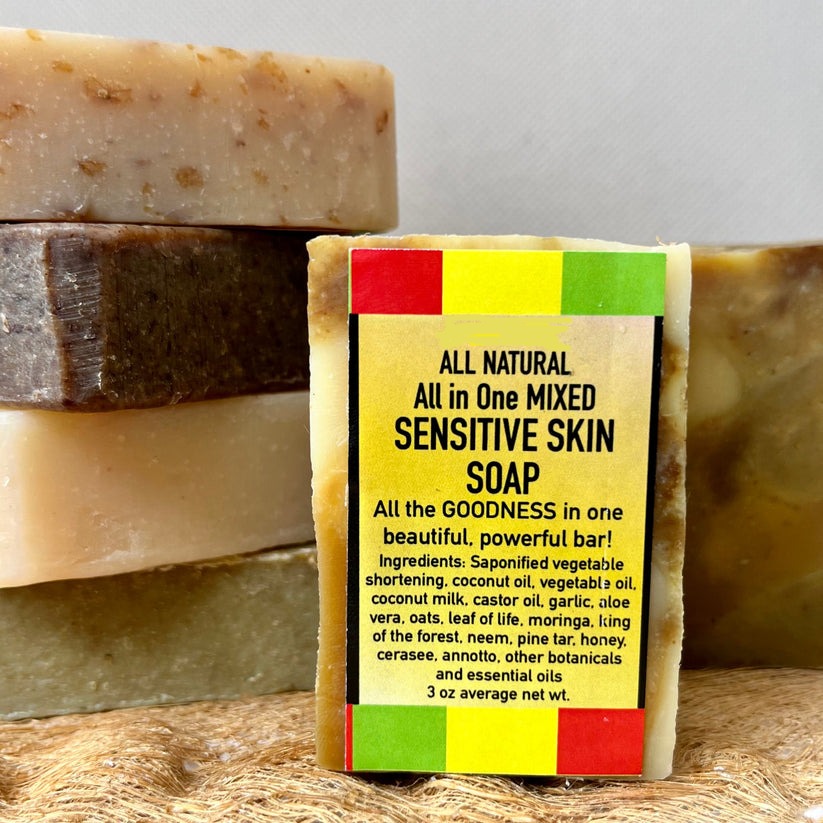 ALL IN ONE MIXED SENSITIVE SKIN SOAP – Natral Soap